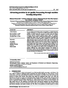 Advancing precision in air quality forecasting through machine learning integration - IIUM ...